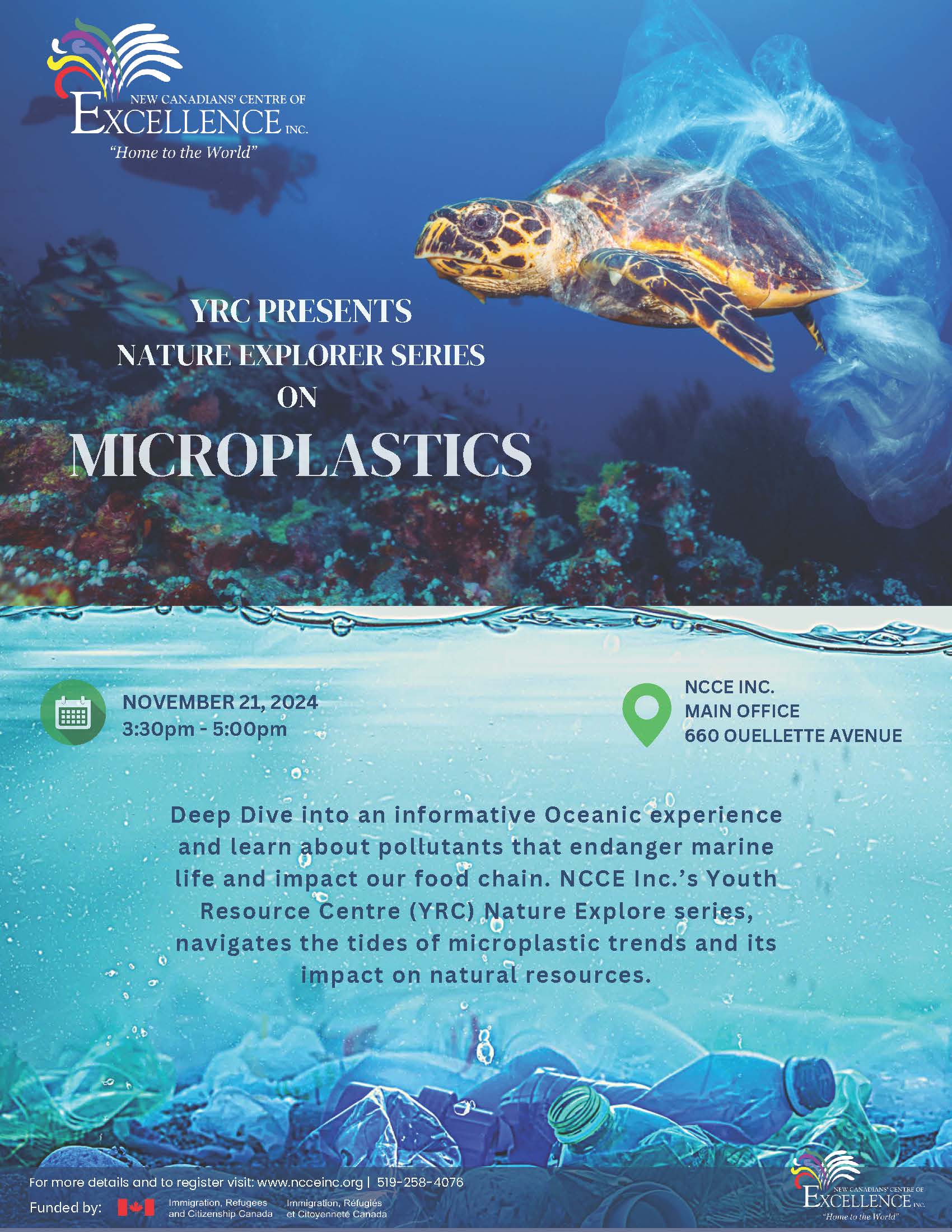 Nature Explorer Series on Microplastics - New Canadians' Centre of Excellence Inc.