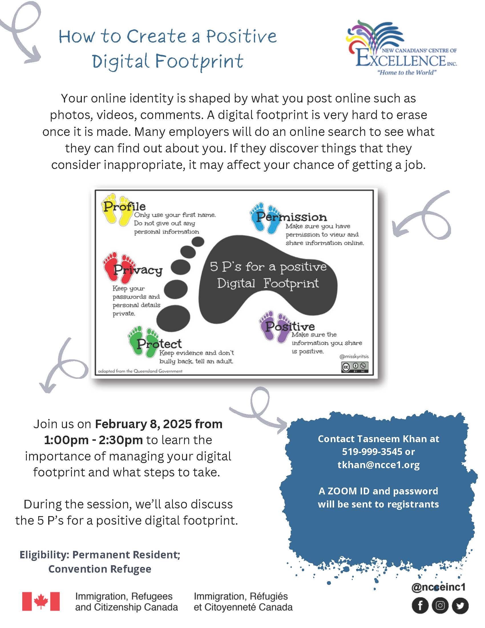 How to Create a Positive Digital Footprint - New Canadians' Centre of ...